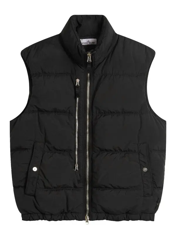 Stone Island Nylon Metal Econyl Down Vest - Black