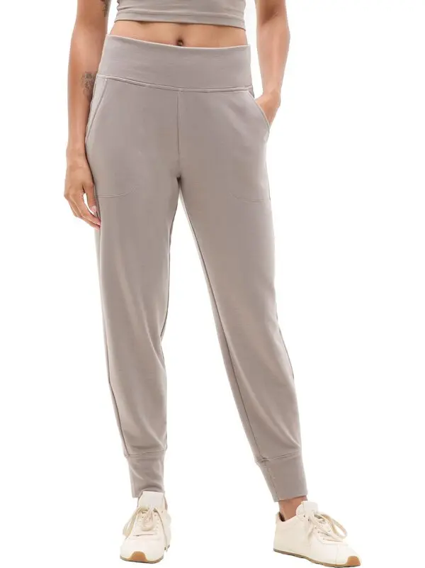 Athleta Coaster Luxe High-rise Jogger - Mortar Mushroom