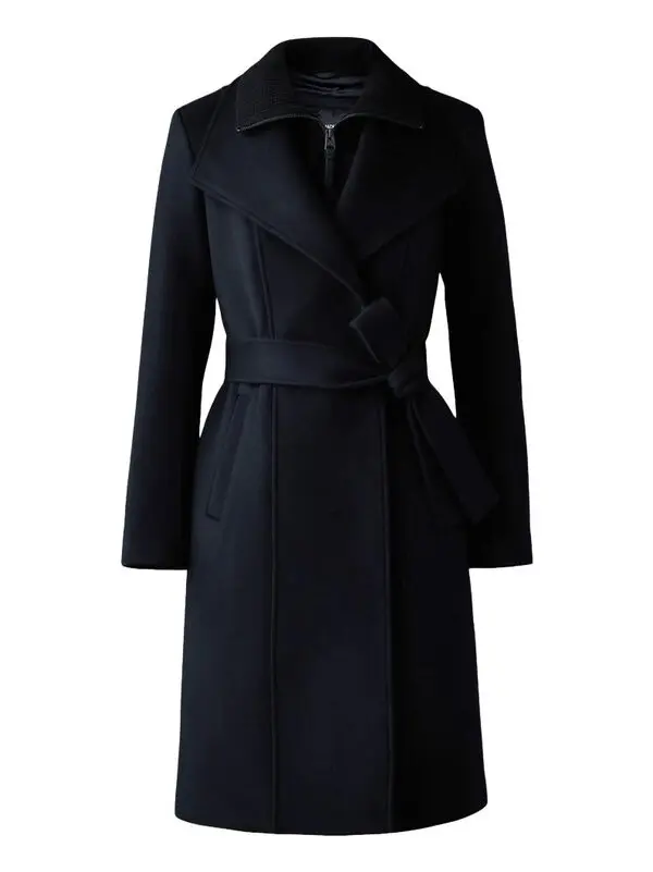 Mackage Norita-z 2-in-1 Double Face Wool Coat - Black