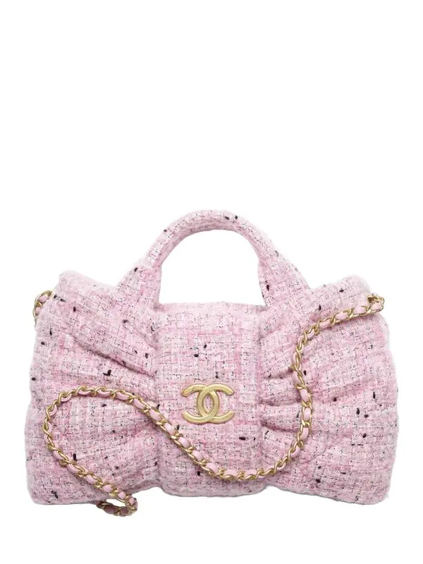 Chanel Mini Bow Bag - Pink, Black & White
