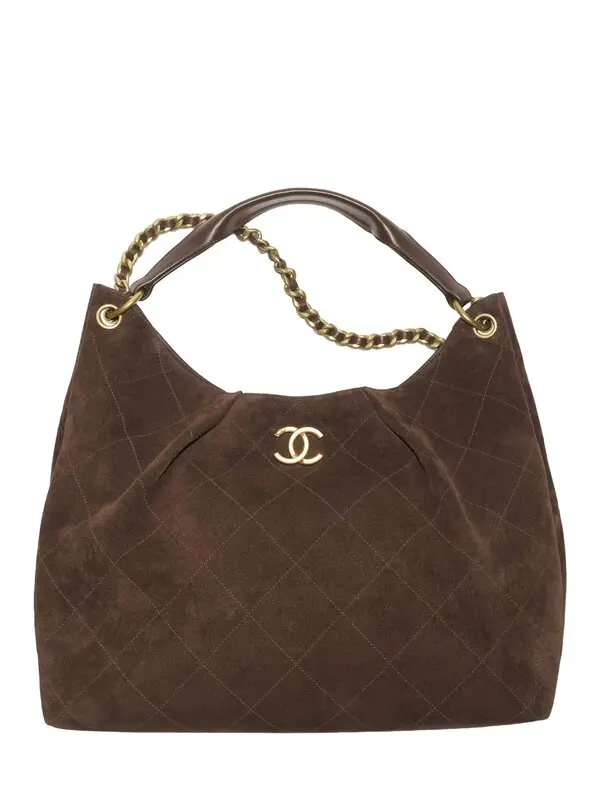 Chanel Maxi Hobo Bag - Dark Brown