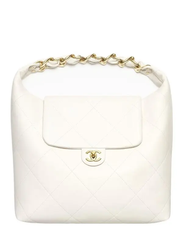 Chanel Maxi Hobo Bag - White