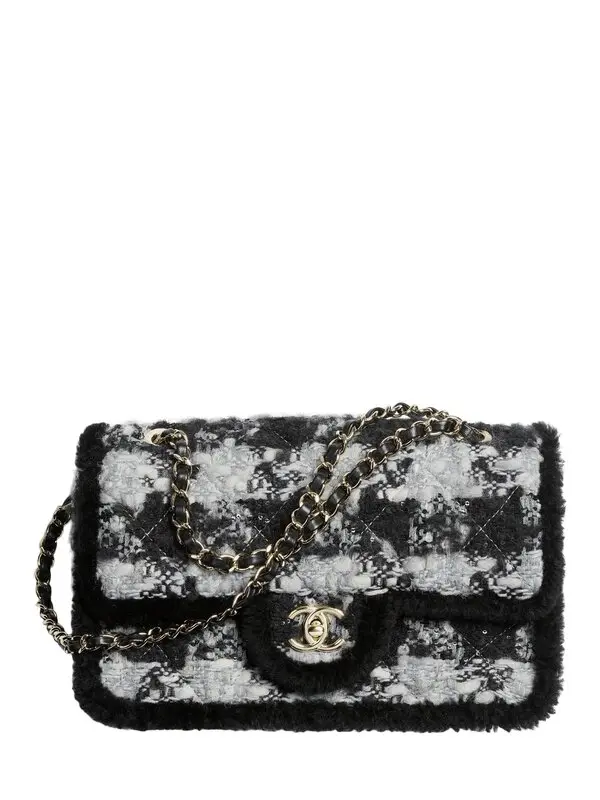 Chanel Large Flap Bag - Black & Gray