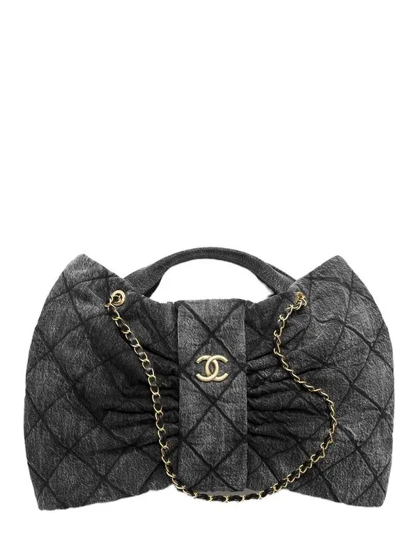 Chanel Maxi Bow Bag - Black