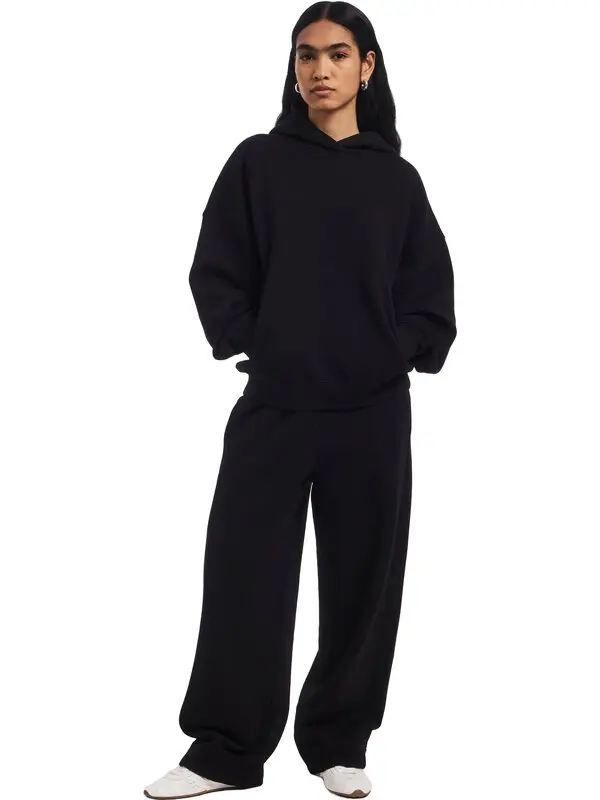 NINETY PERCENT Ellery Barrel Leg Sweatpant - Black