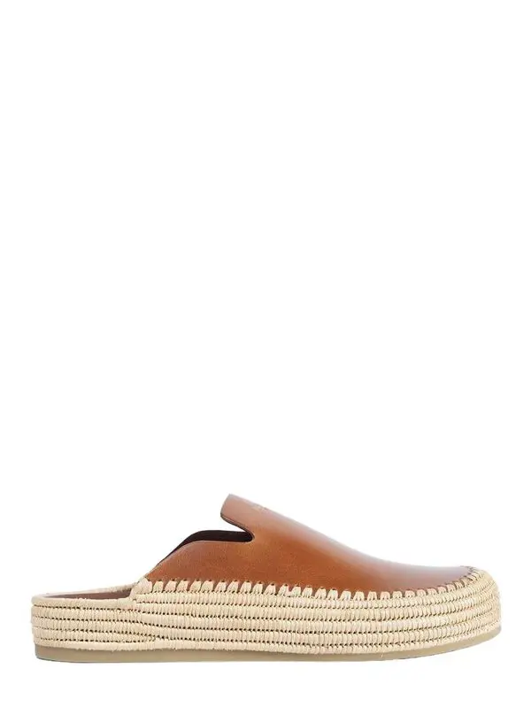 Prada Flat Mules - Brown