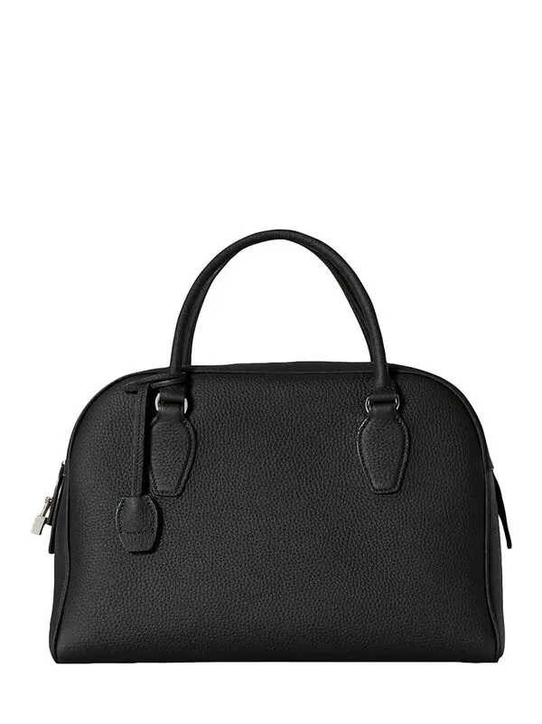 THE ROW India 12 Top-handle Bowling Bag - Black