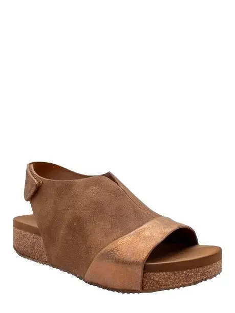 VOLATILE Aurelia Slingback Platform Sandal - Cognac