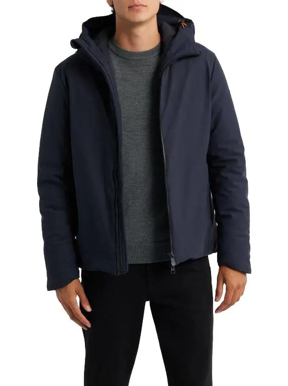 SAVE THE DUCK Sabal Hooded Jacket - Blue Black