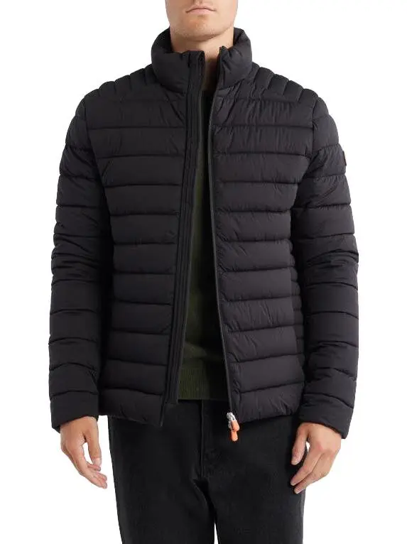 SAVE THE DUCK Ari Water Resistant Quilted Puffer Jacket - Black