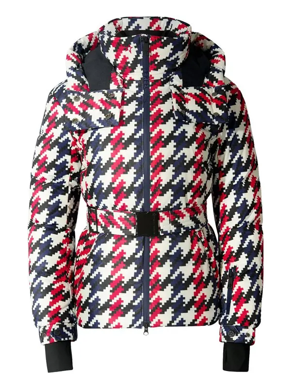 Perfect Moment Candice Down Parka Jacket - Houndstooth