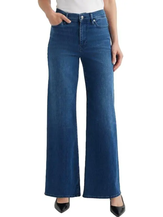 FRAME Le Slim Palazzo High-waist Wide-leg Jeans - Aubade