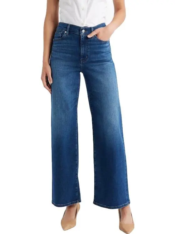 FRAME Le Slim Palazzo High-waist Wide-leg Jeans - Celebrity