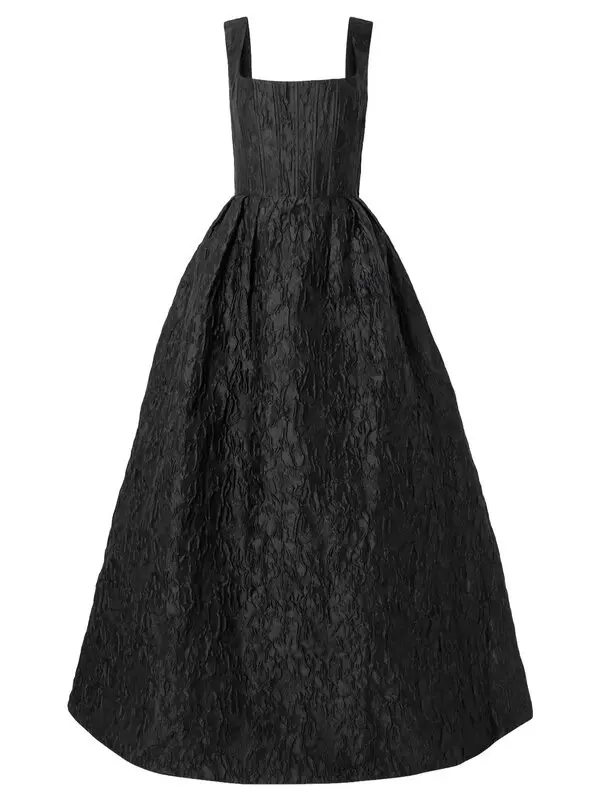 Rebecca Vallance Cloqué Gown - Black