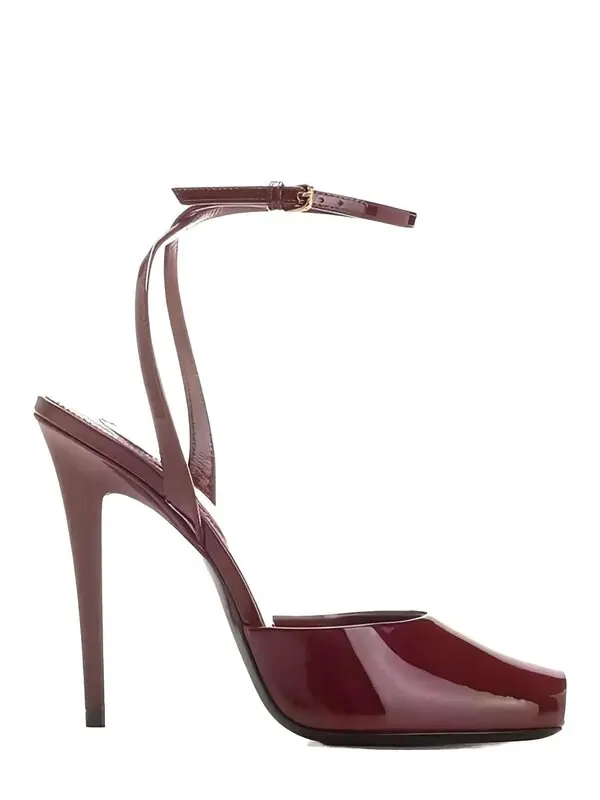 Saint Laurent 110mm La Scandale Pumps - Red