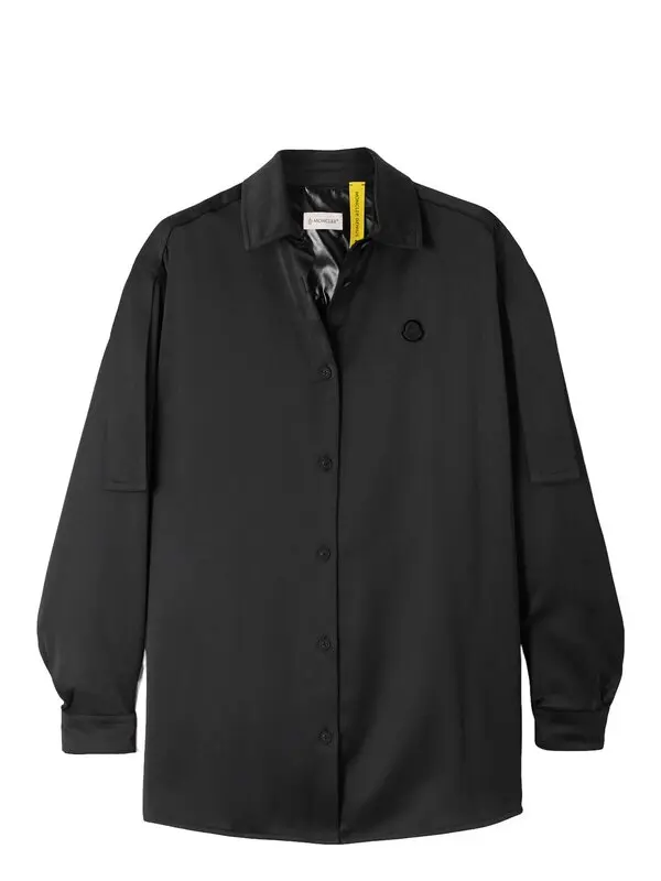 Moncler Edward Enninful Satin Shirt - Black
