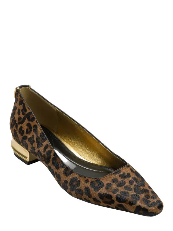 Donna Karan New York Savita Print Calf Hair Pumps - Leopard