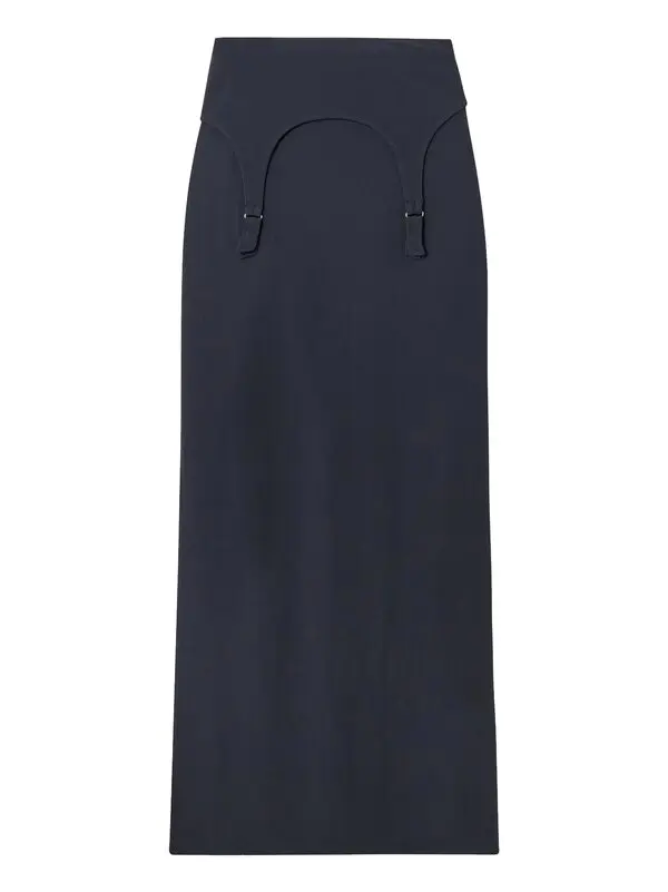 Jean Paul Gaultier Stretch-jersey Maxi Skirt - Blue