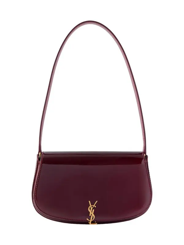 Saint Laurent Voltaire Mini Leather Shoulder Bag - Burgundy