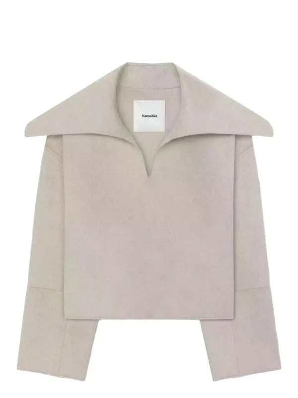 Nanushka Maxe Pilgrim-collar Sweater - Neutrals