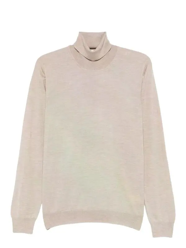 GIUUNO Roll Neck Sweater - Pink
