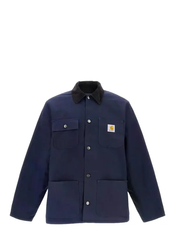 Carhartt Work In Progress Michigan Chore Jacket With Corduroy Collar - Blue