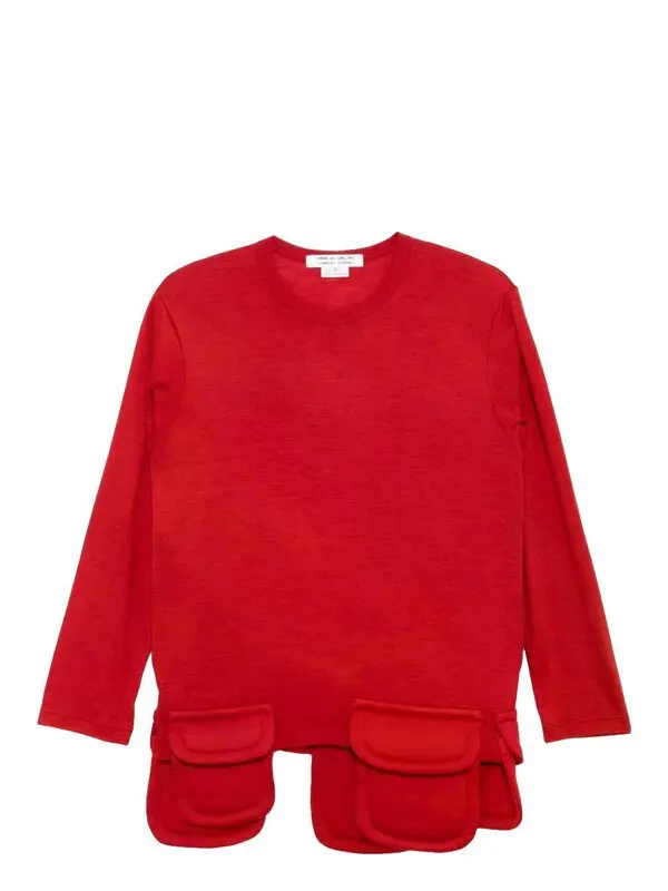 Comme Des Garçons Wool Top - Red