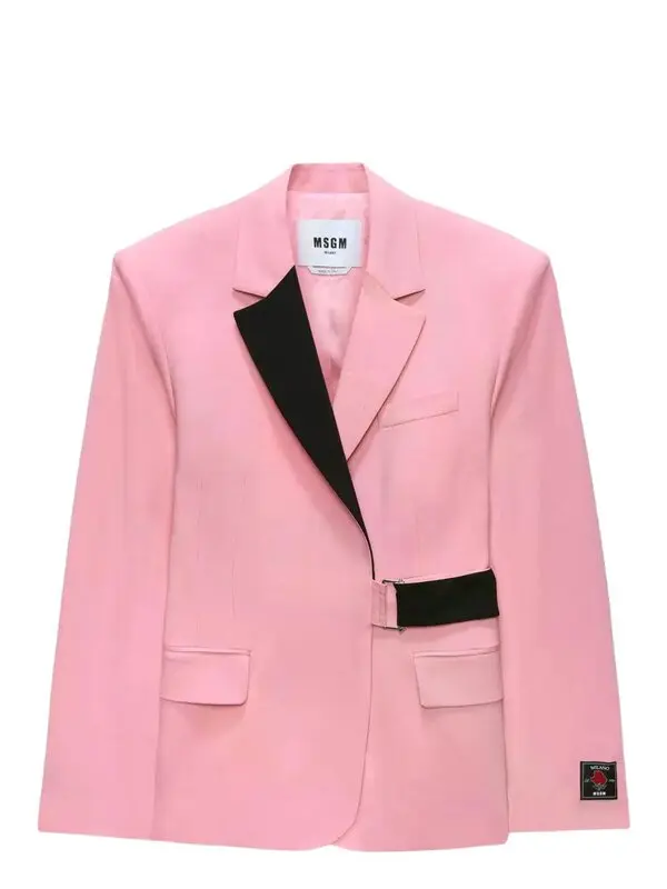 MSGM Belted Blazer - Pink