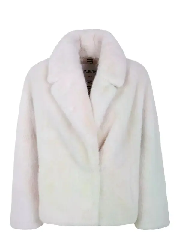VALENTINI 1972 Faux-fur Collared Jacket - Neutrals