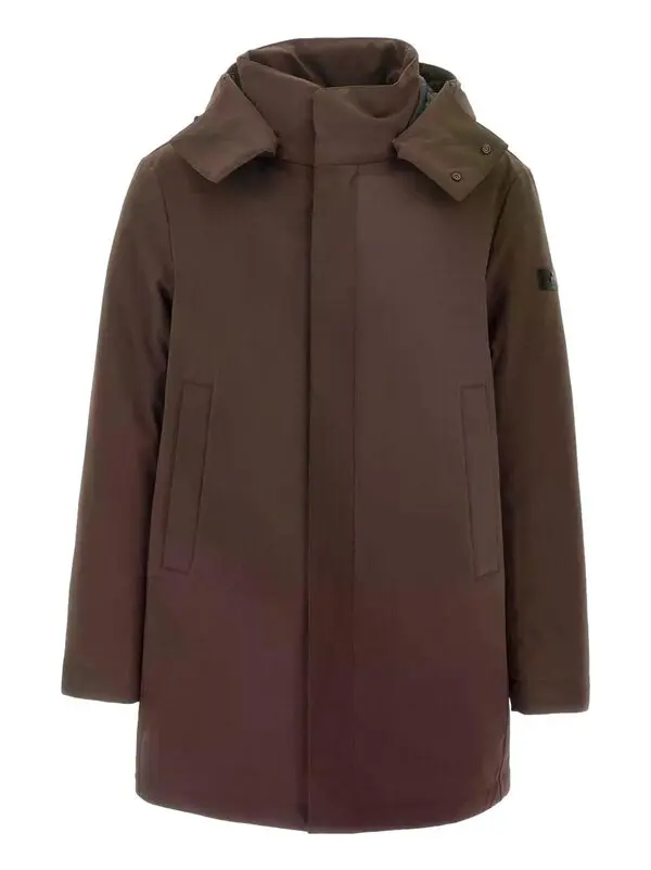 Peuterey Detachable Hood Coat - Brown