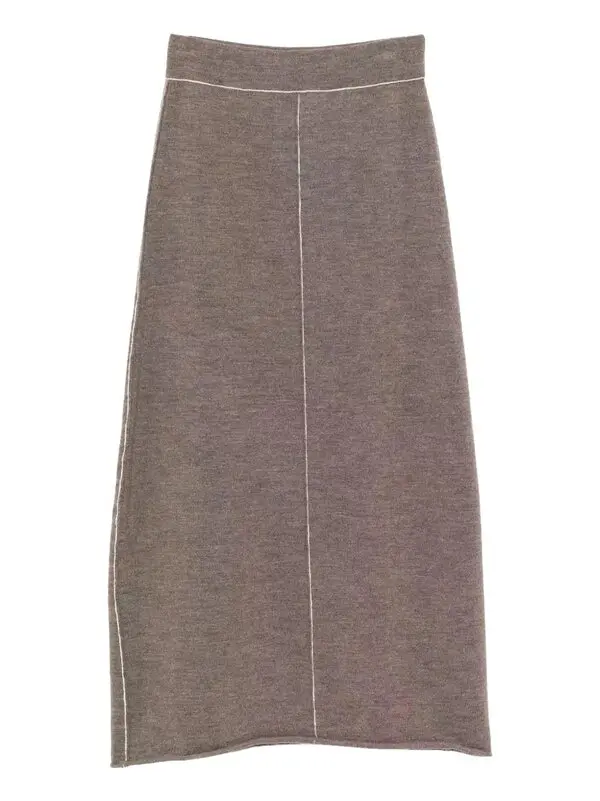 LAUREN MANOOGIAN Stitch Skirt - Grey