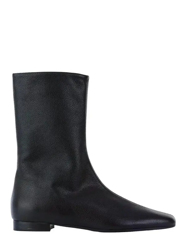 TOTEME Zip Leather Boots - Black