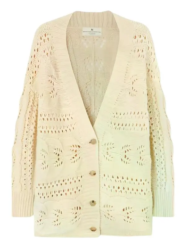 Ermanno Scervino Openwork V-neck Cardigan - Neutrals