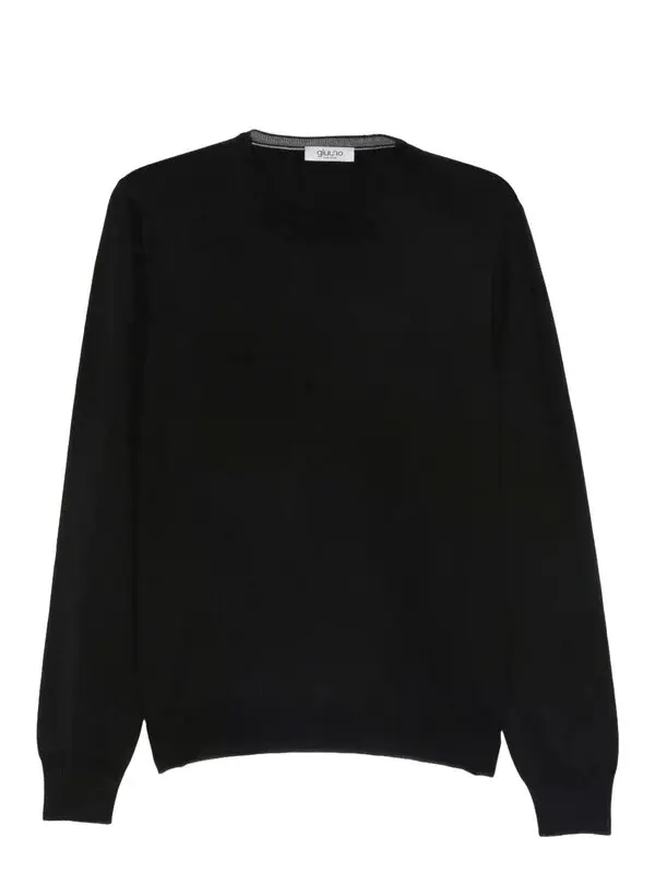GIUUNO Fine-knit Jumper - Black
