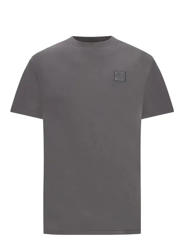 Stone Island Crew-neck Logo-patch T-shirt - Grey