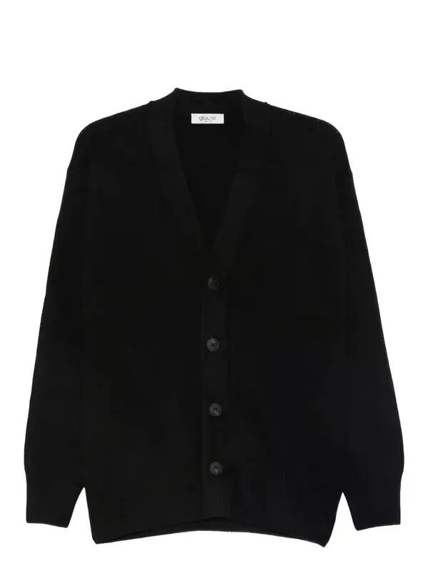 GIUUNO V-neck Cardigan - Black