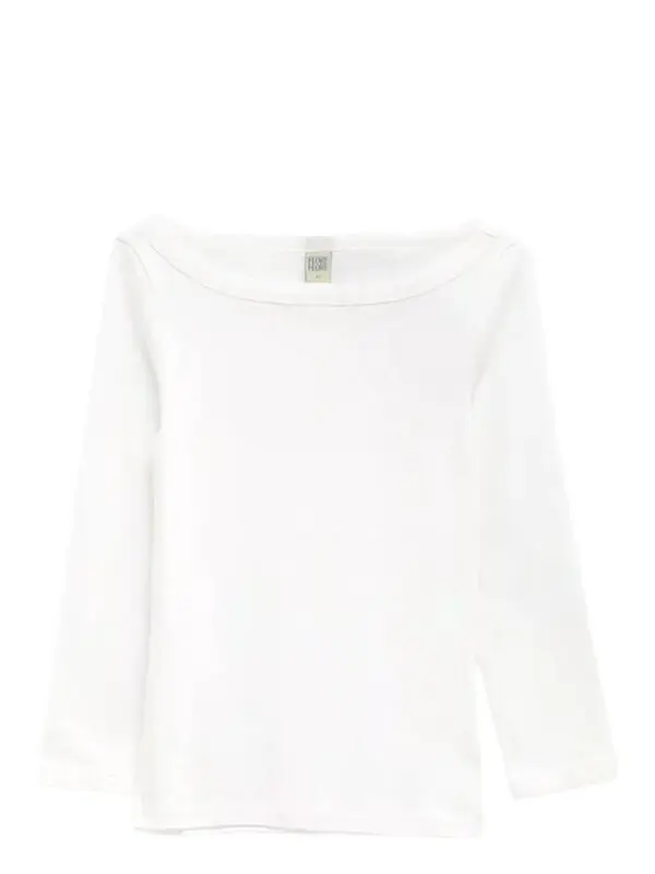 FLORE FLORE Boat Neck Steffi Tee - White