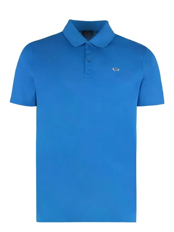 Paul & Shark Piquet Cotton Polo Shirt - Blue