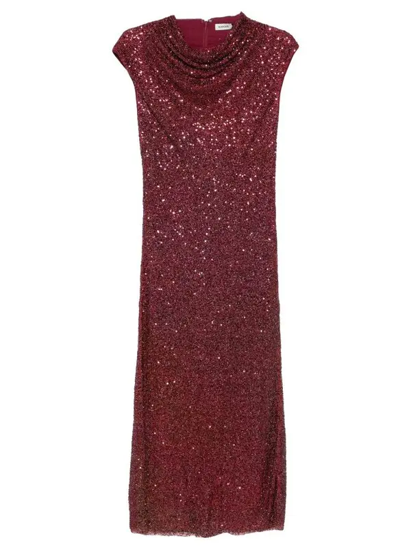 Simkhai Zaria Sequin Embellished Dress - Red