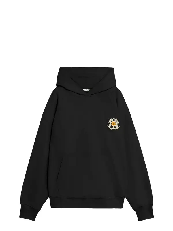 BARROW Graphic-embroidered Hoodie - Black