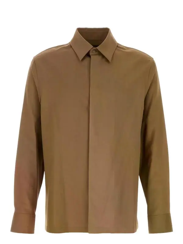 Fendi Buttoned Long-sleeve Shirt - Brown