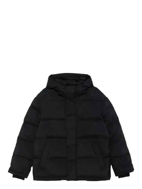 Nn07 Quilted Hooded Jacket - Black