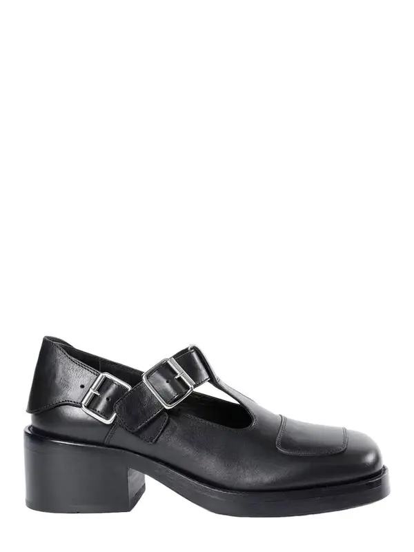 ANN DEMEULEMEESTER Freja Leather Pumps - Black