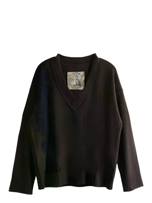 ZIGGY CHEN V-neck Knitwear - Brown