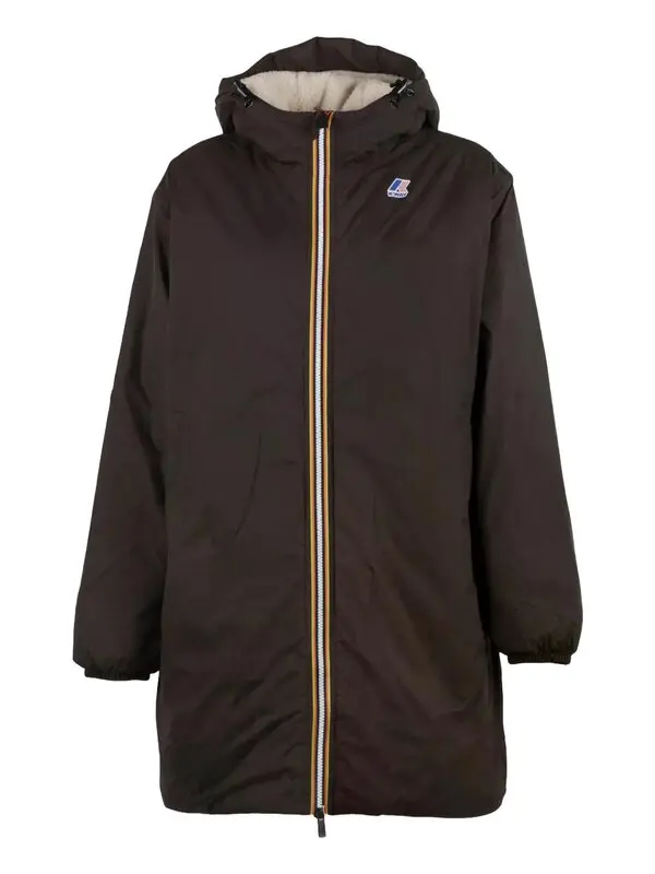 K-WAY Zip-fastening Hooded Jacket - Brown