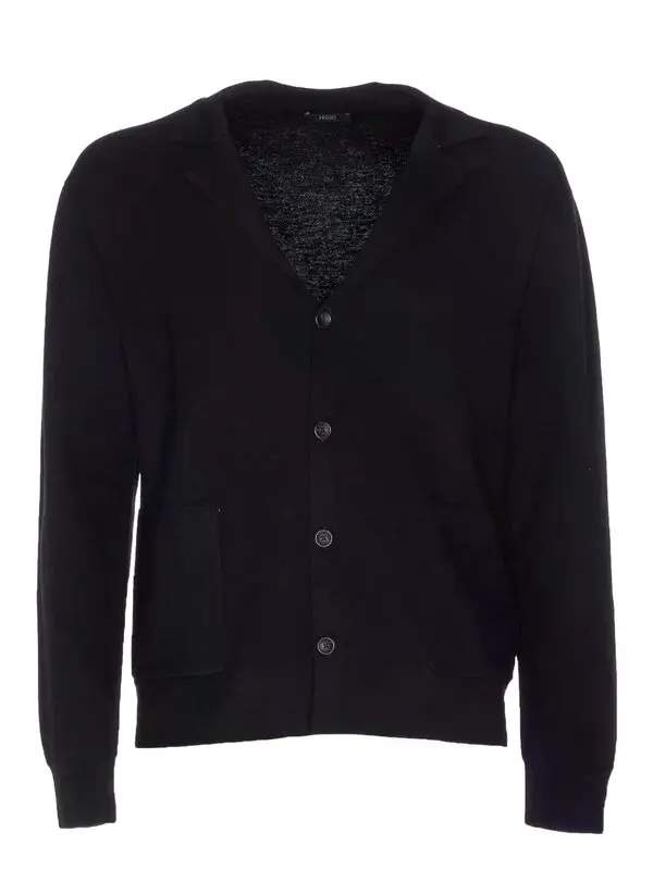 HOSIO V-neck Cardigan - Black