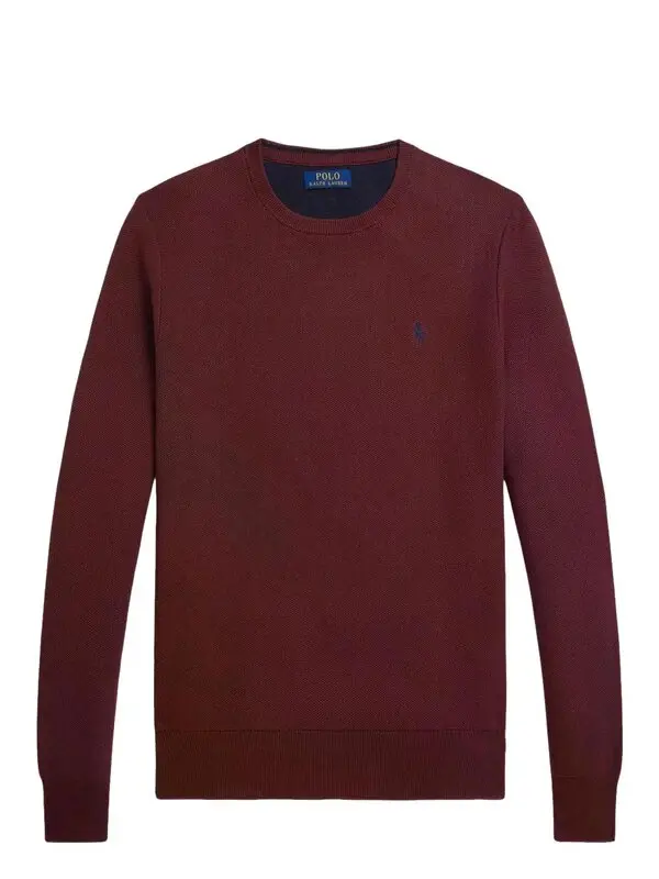 Polo Ralph Lauren Embroidered Logo Sweater - Red