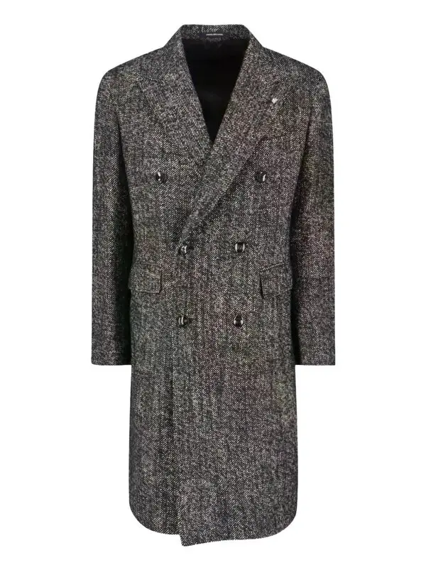 Tagliatore Virgin Wool-blend Coat - Black