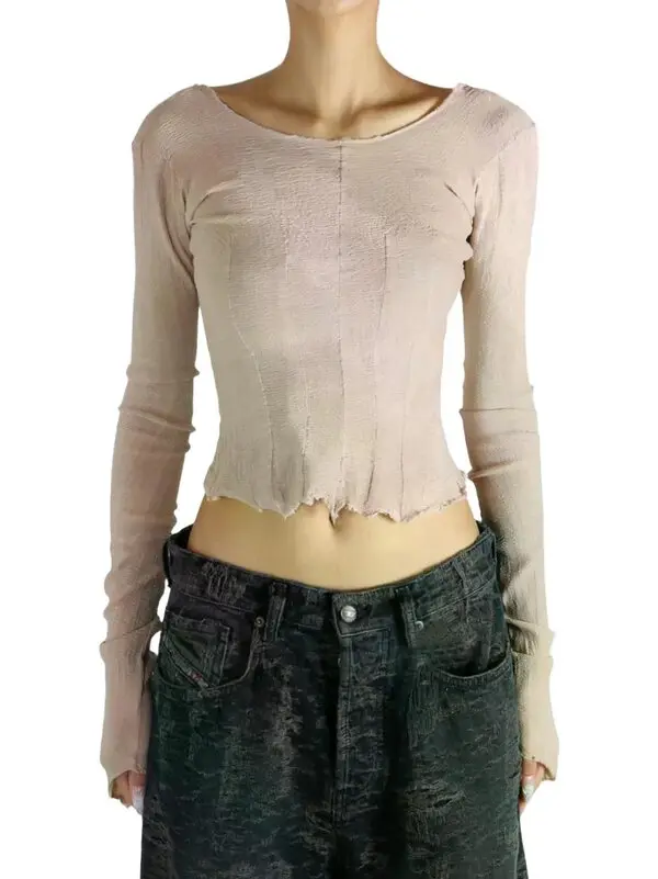 MARC LE BIHAN Long-sleeve Open-back Top - Neutrals