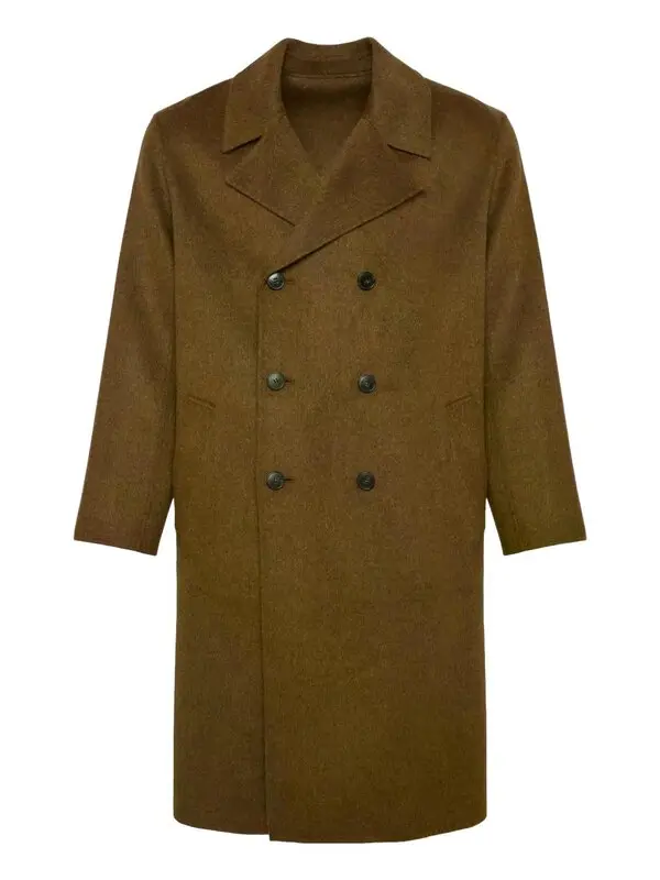 YVES SALOMON Double-sided Wool-cashmere Coat - Brown